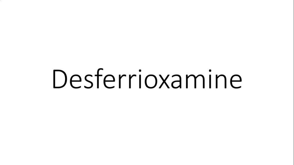Todo lo que necesitas saber sobre Deferoxamina: tratamiento, efectos ...